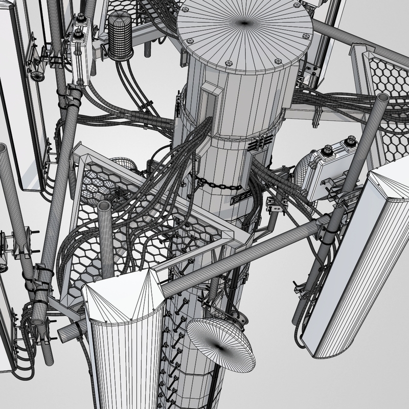 cell tower 3d model