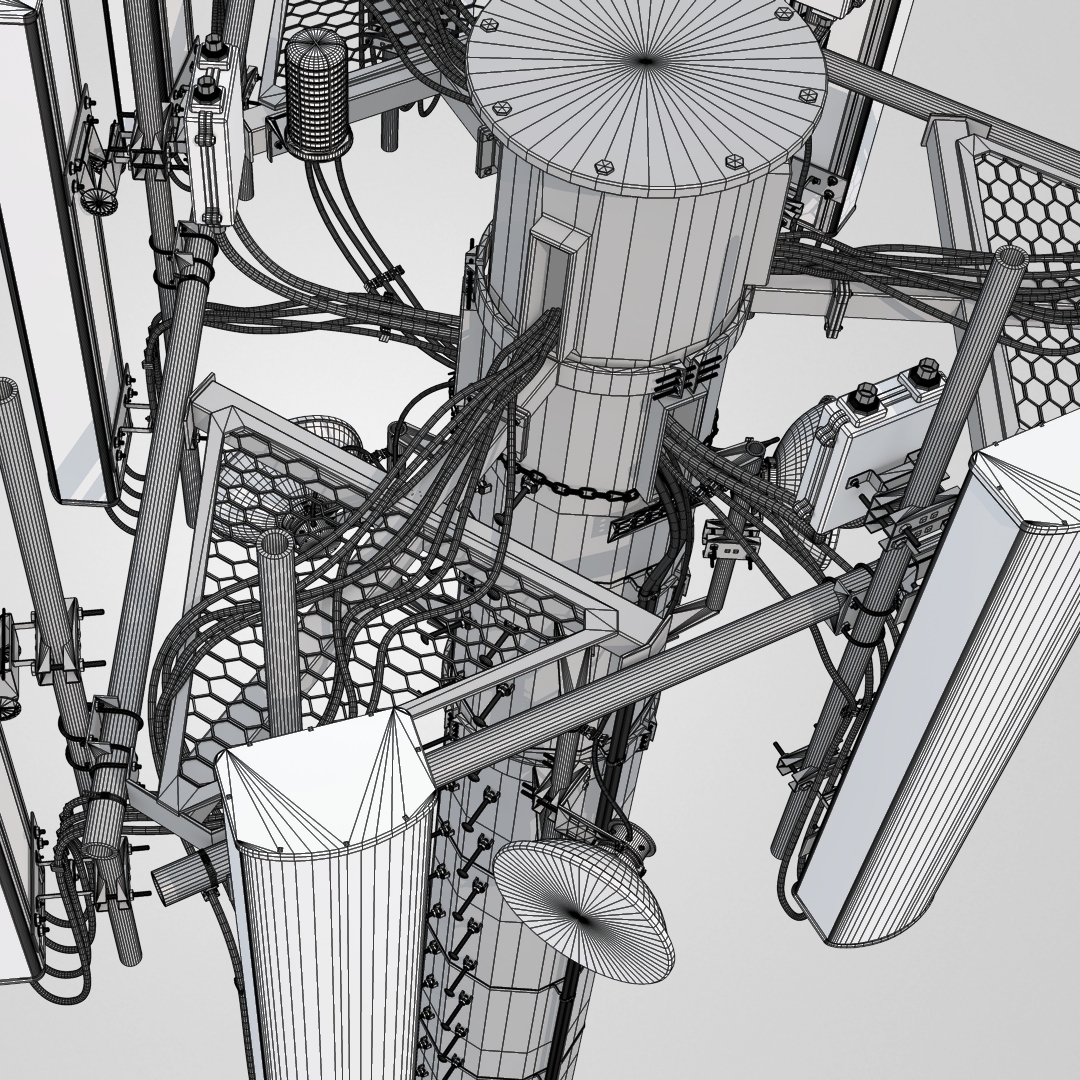 cell tower 3d model