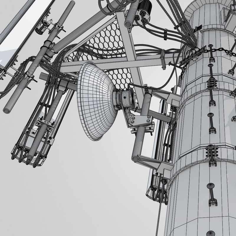 cell tower 3d model