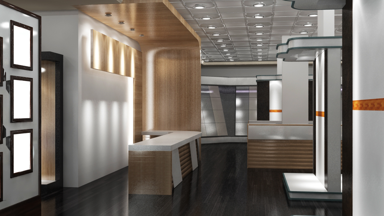 showroom tiles 3d model