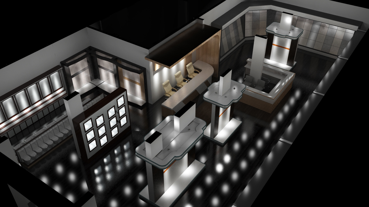 showroom tiles 3d model