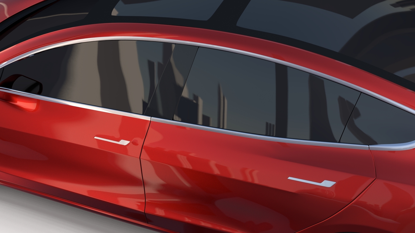 tesla 3 3d model