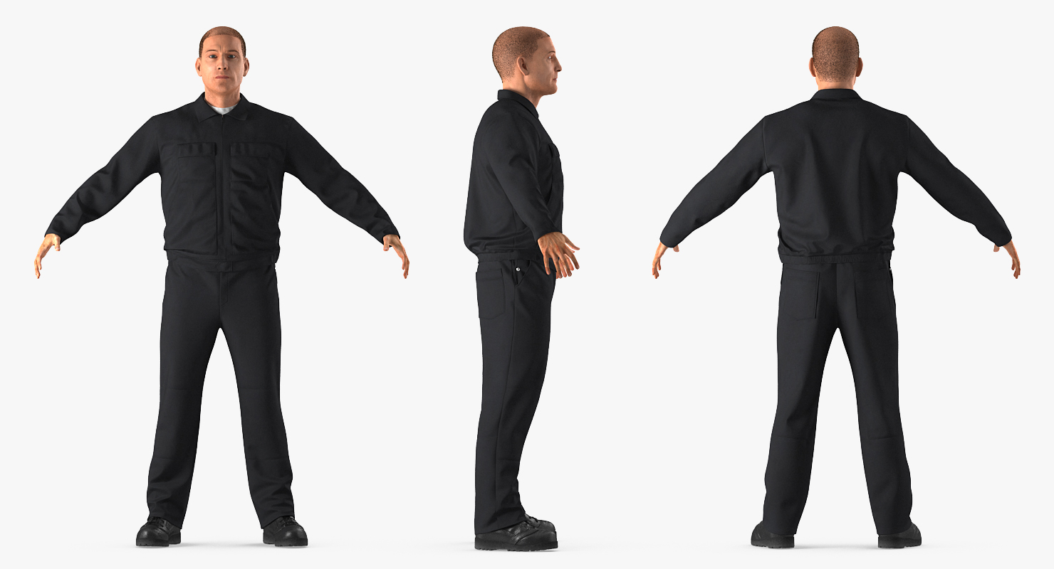 worker work 3d model