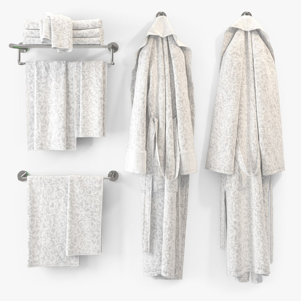 bath bathrobe bat 3d max