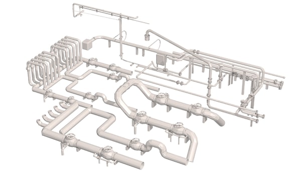 pipes 3d model