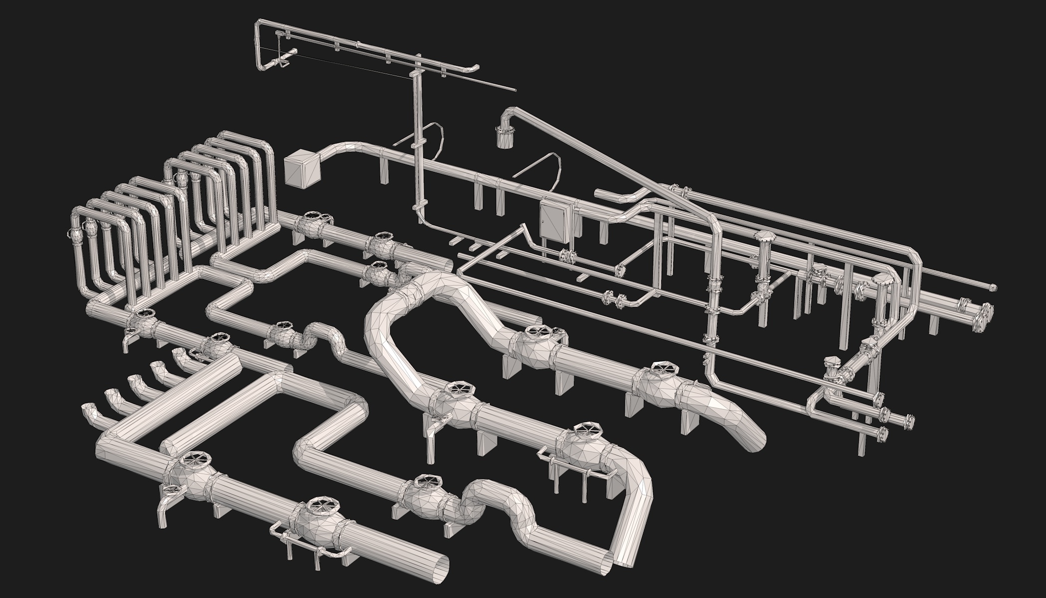 pipes 3d model