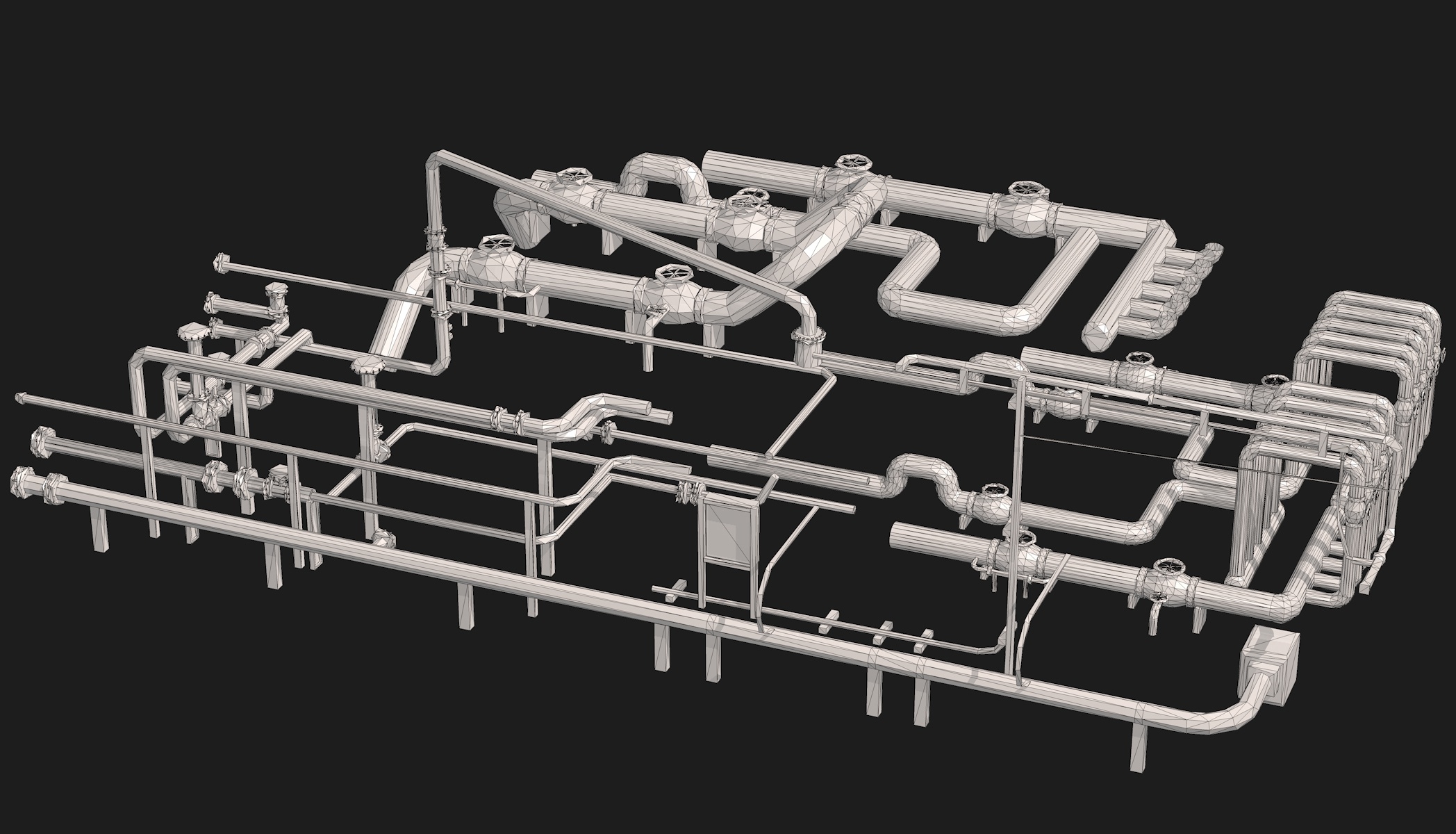 pipes 3d model