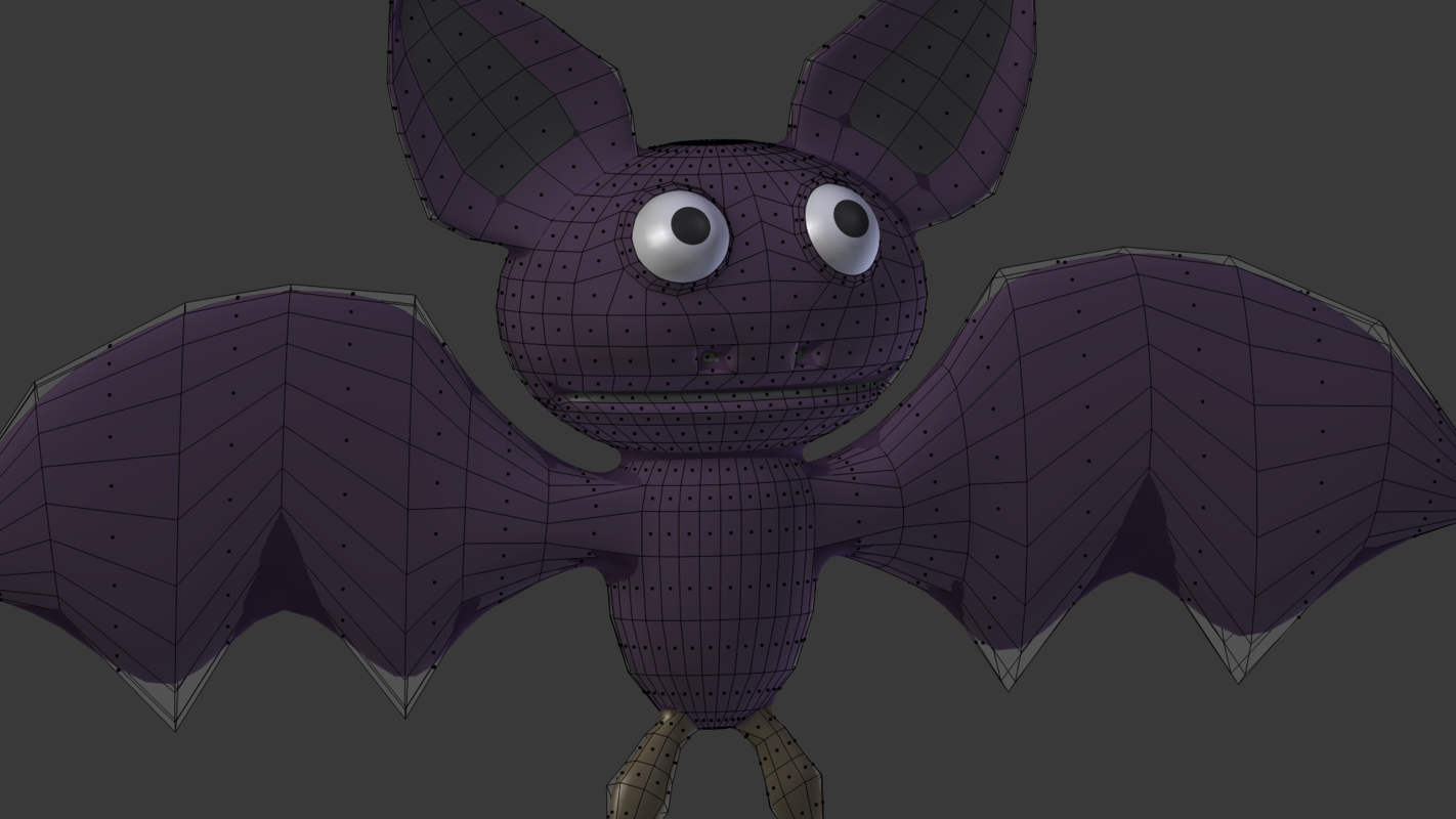 3d cartoon bat
