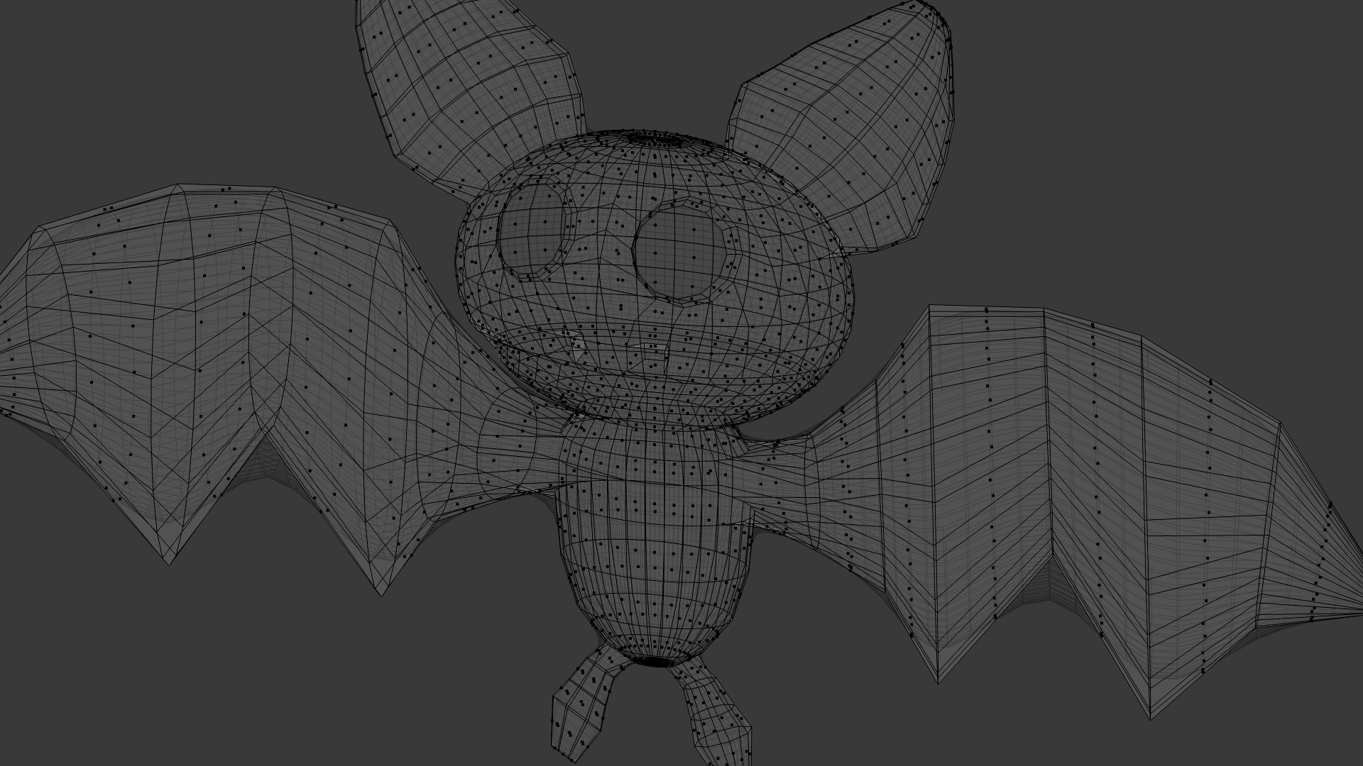 3d cartoon bat