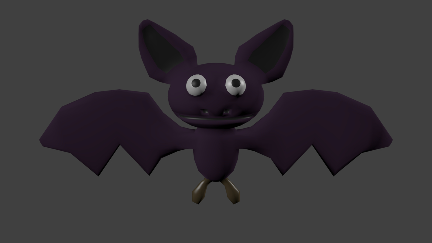 3d cartoon bat