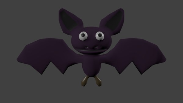 3d cartoon bat
