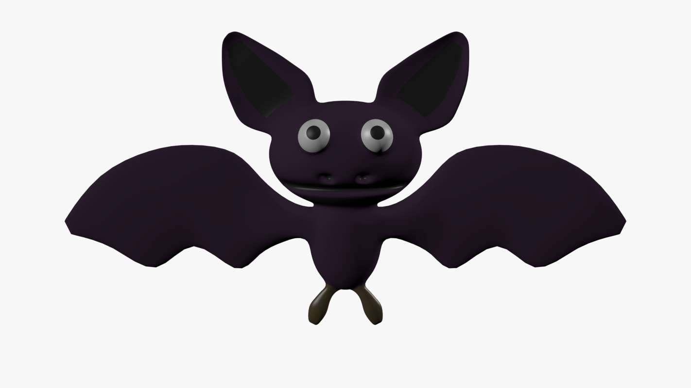 3d cartoon bat