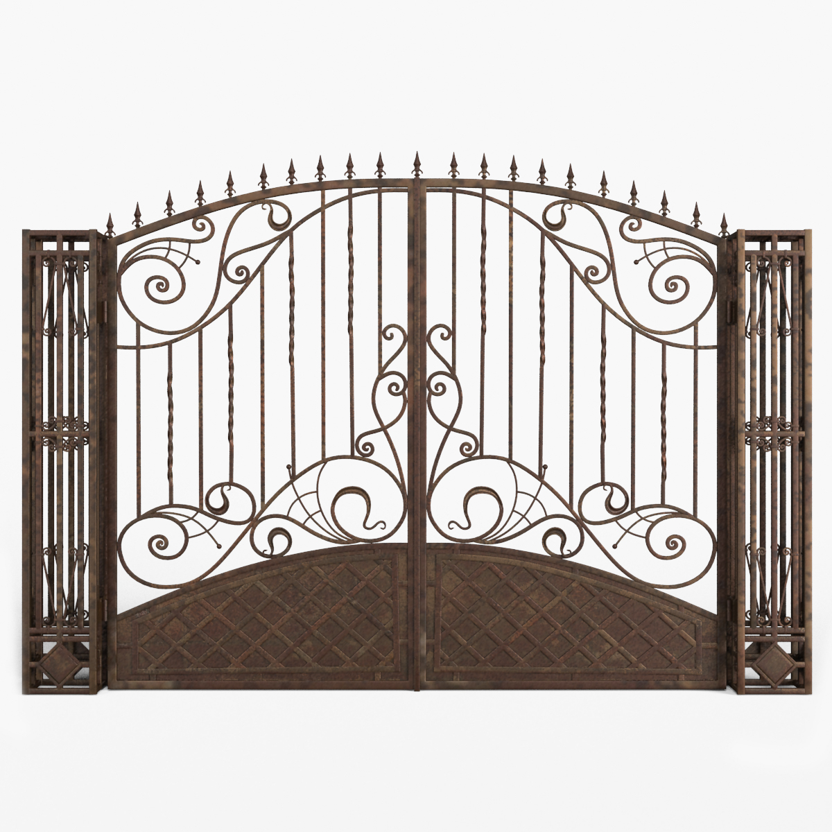 gate patterns 3d model