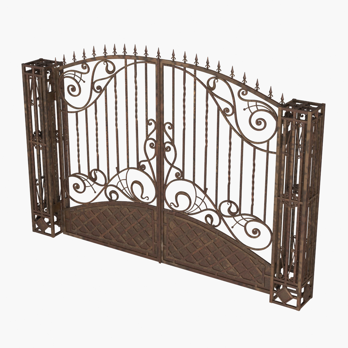 gate patterns 3d model