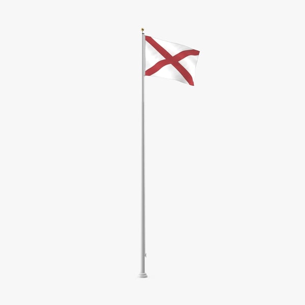 state-flags---alabama 3d model