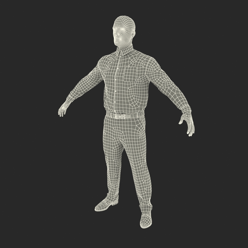 3d men business casual dress