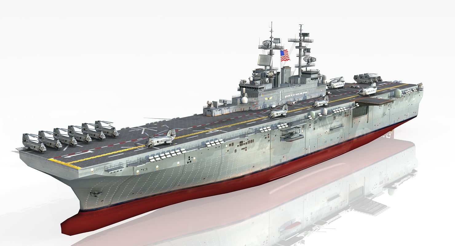 uss wasp lhd 3d max