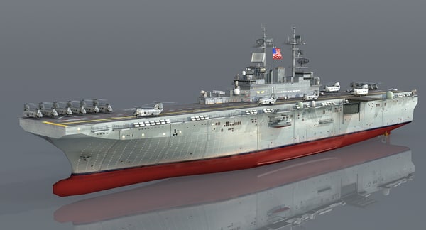 uss wasp lhd 3d max
