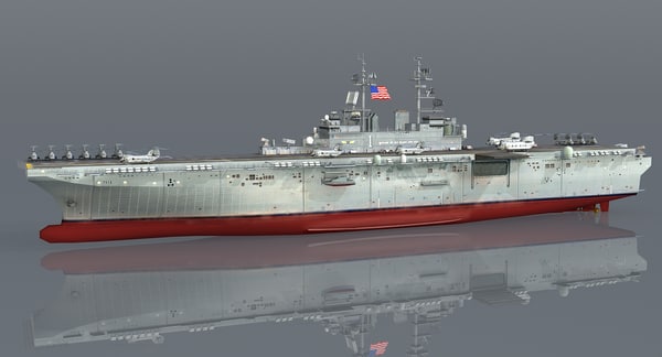 uss wasp lhd 3d max