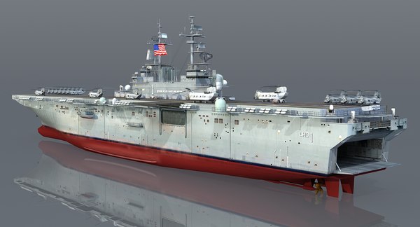 uss wasp lhd 3d max