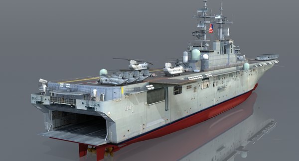 uss wasp lhd 3d max