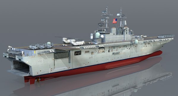 uss wasp lhd 3d max