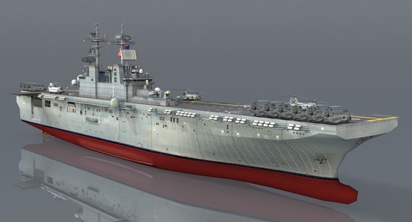 uss wasp lhd 3d max