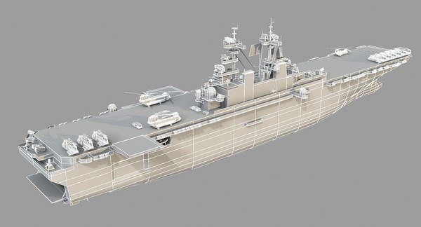 uss wasp lhd 3d max