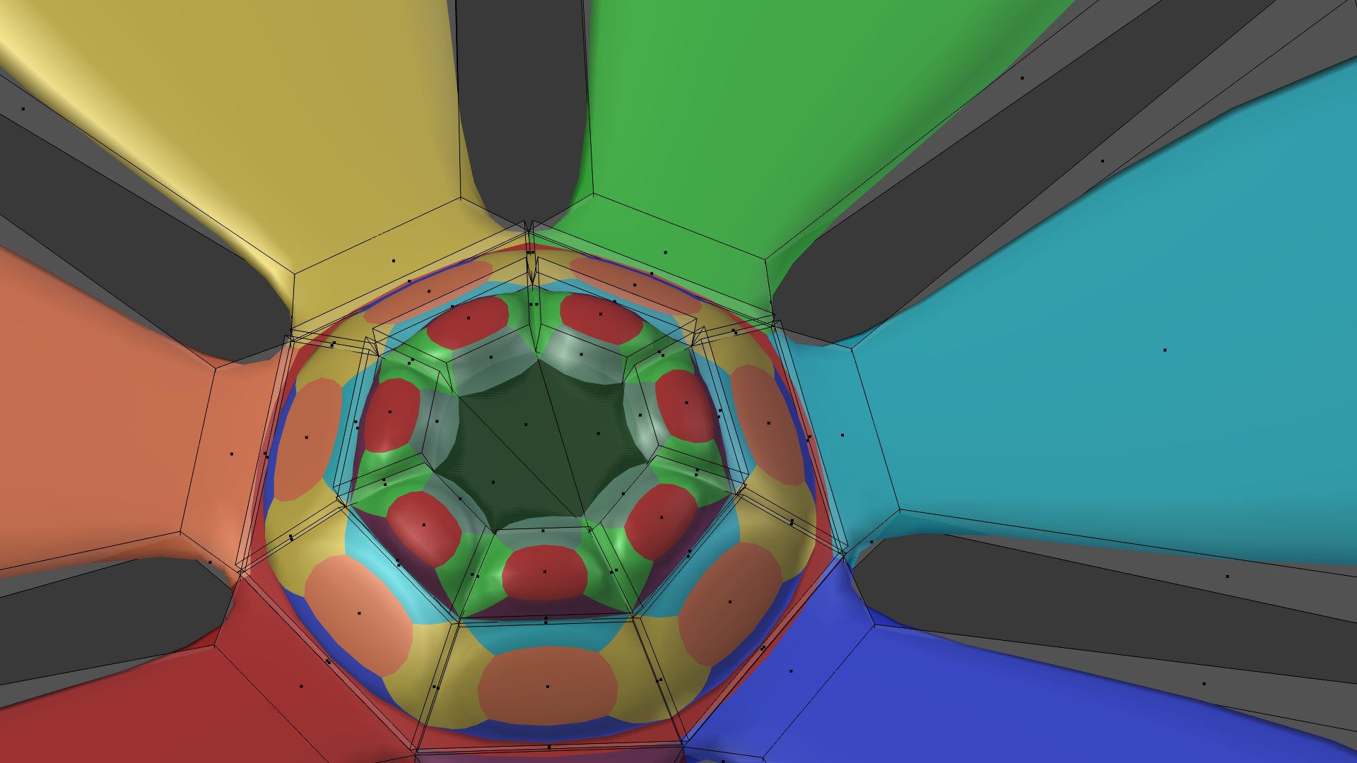 rainbow flower 3d model