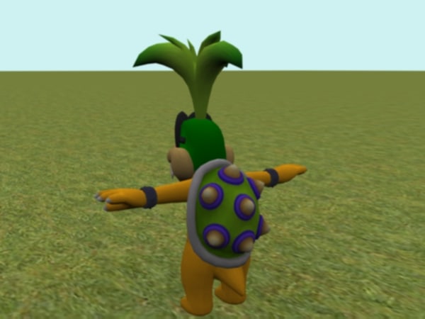3d iggy koopa mario kart model