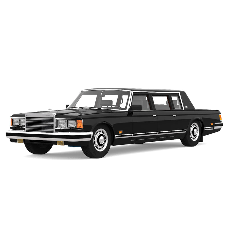 3d model zil-41047 limousine soviet