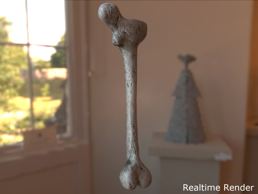 3d model old bone