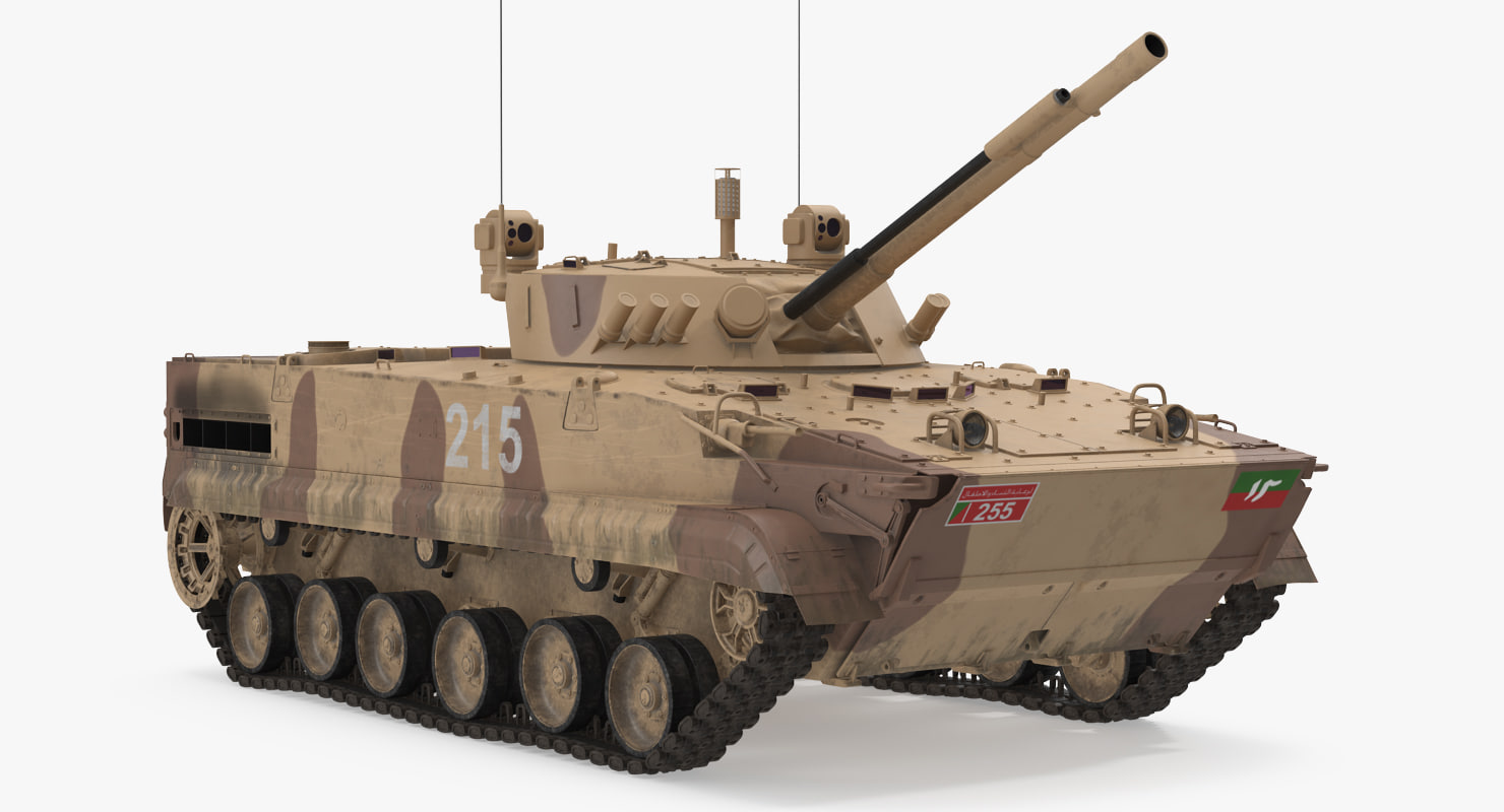 light tank bmp-3 desert 3d max