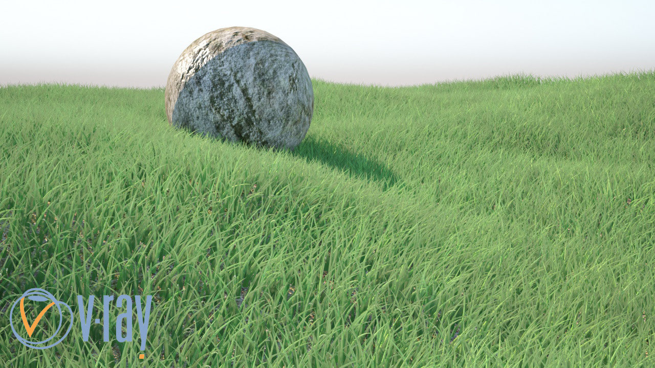 3d grass realistic model