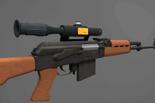Zastava M-76 스나이퍼 라이플 3D 모델 - TurboSquid 1141773