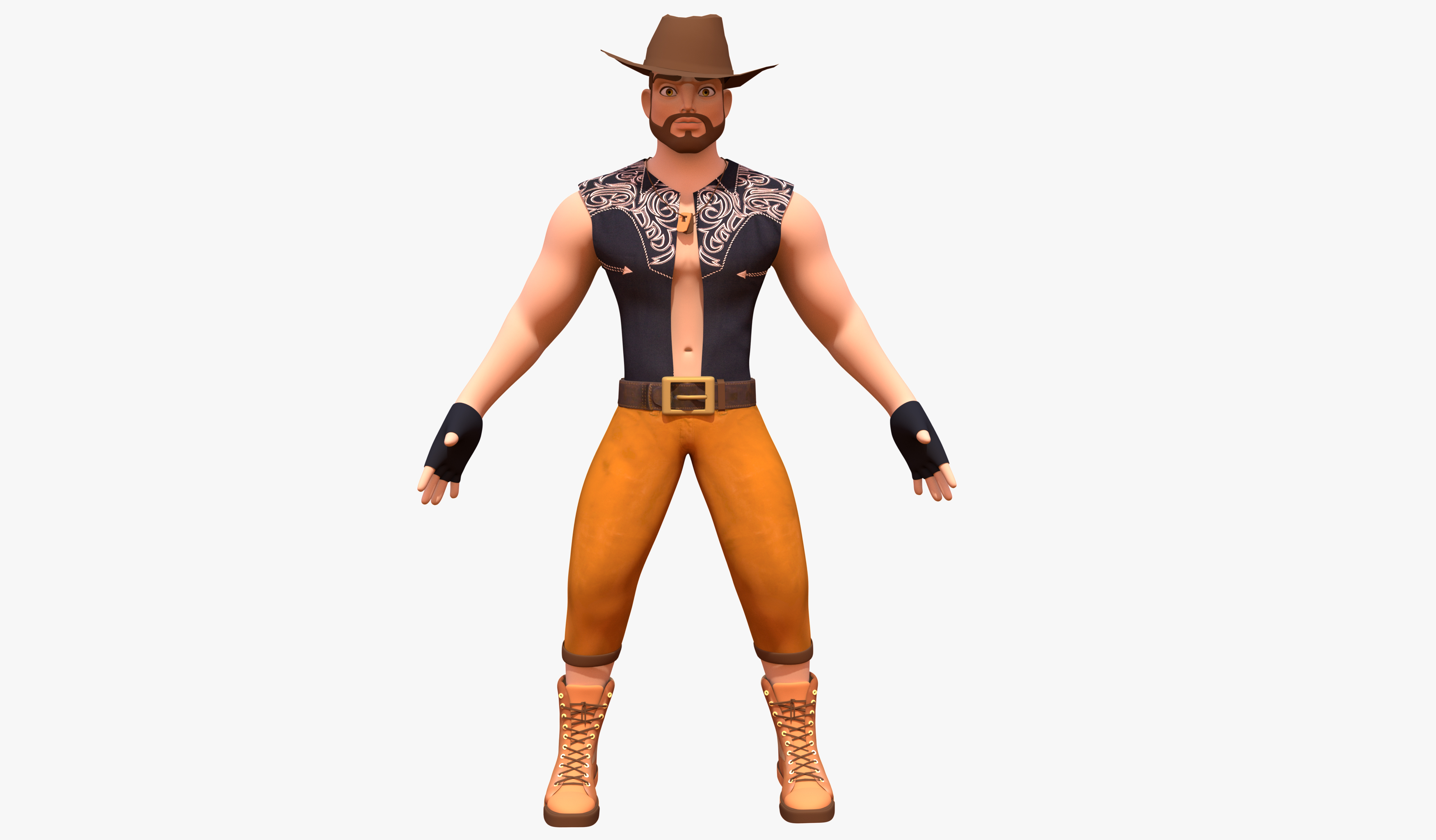 cowboy cow boy 3d model