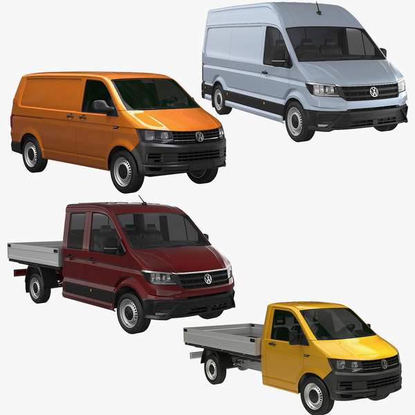 3d model of classic van minivan