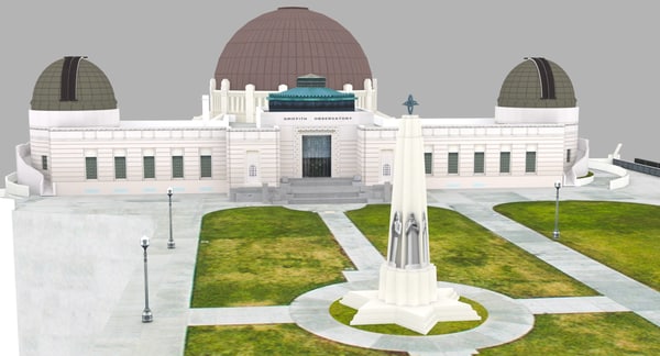 3d griffith observatory model