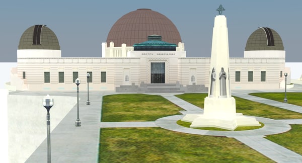 3d griffith observatory model