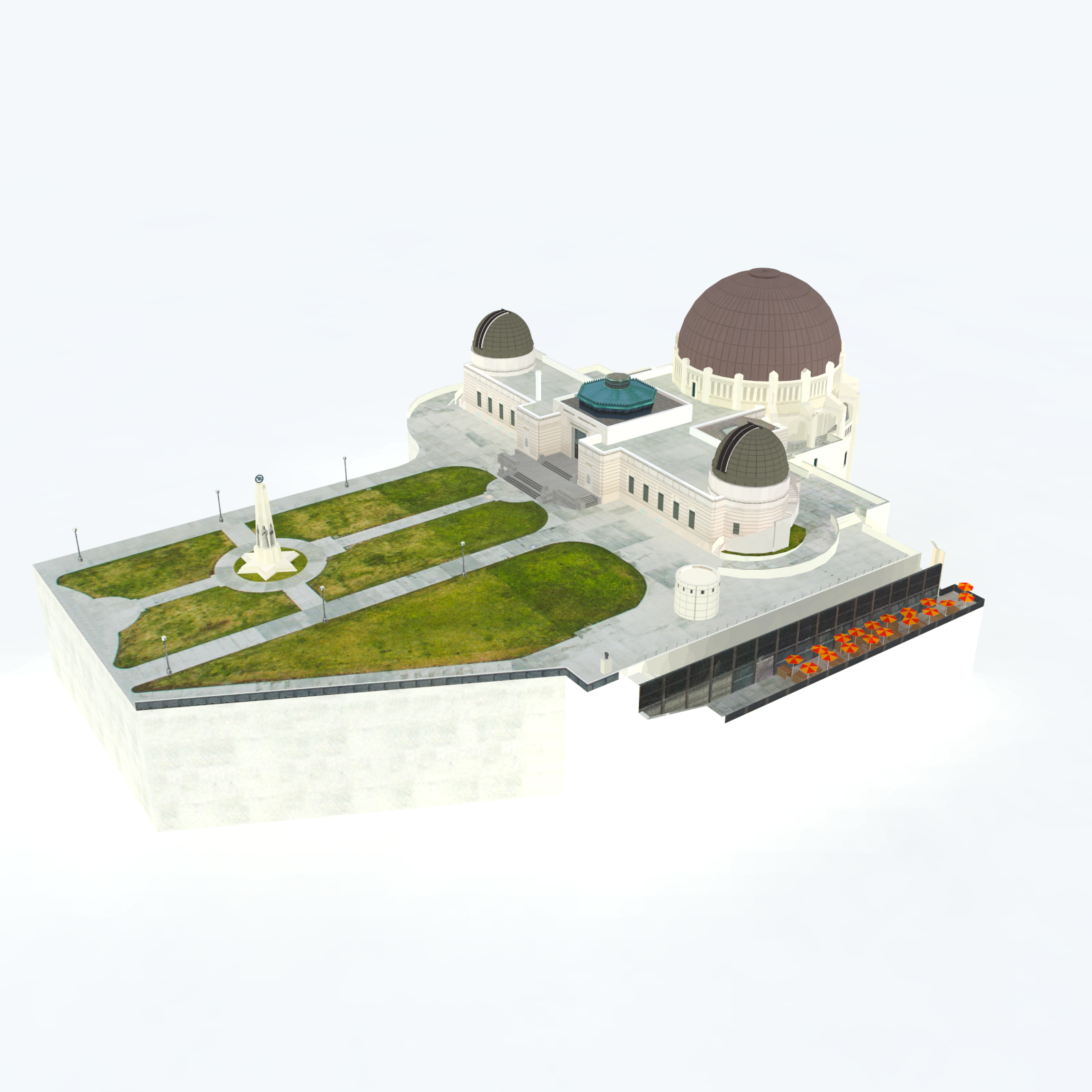 3d griffith observatory model
