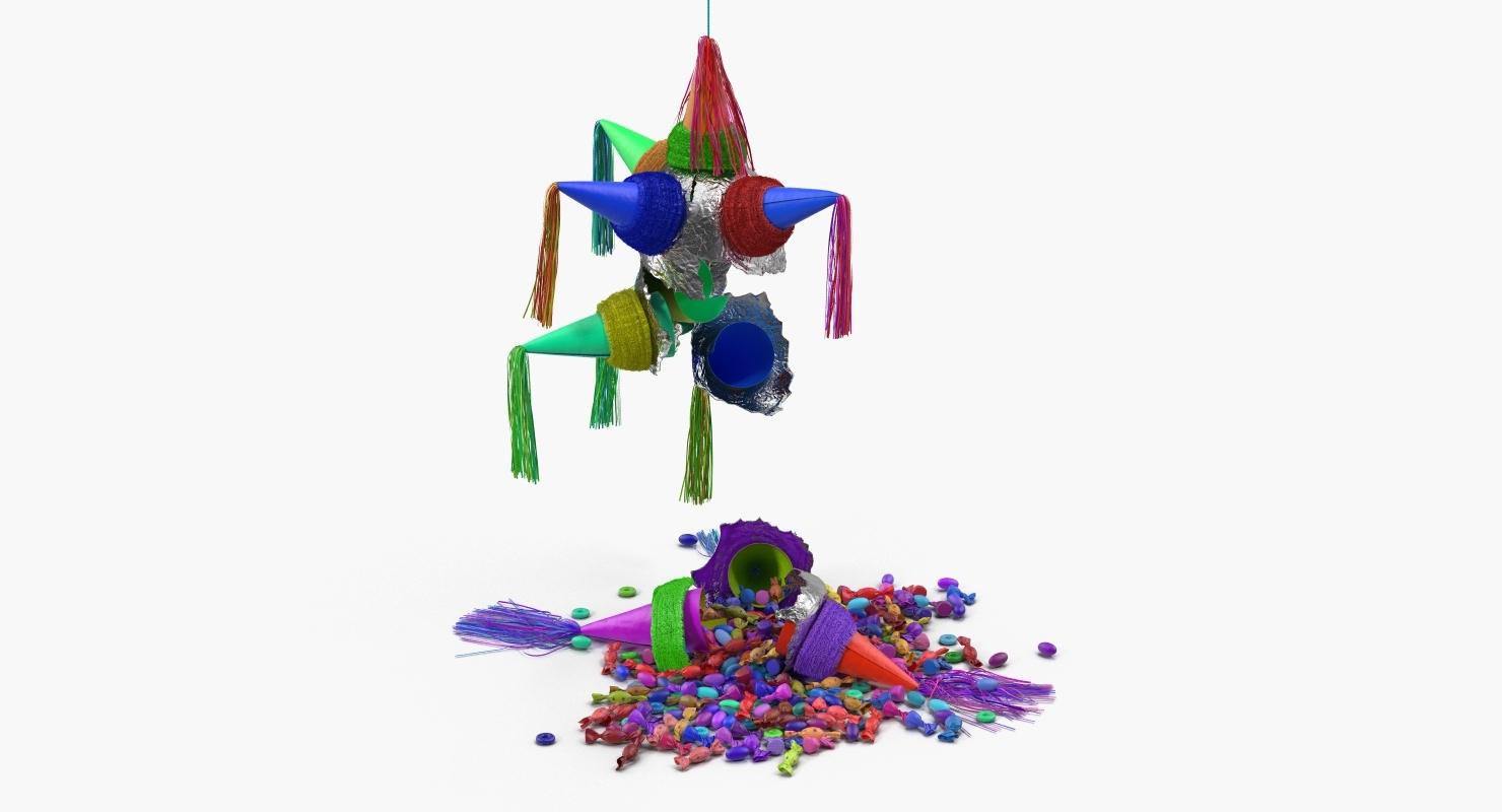 3D smashed star pinata model | 1141920 | TurboSquid