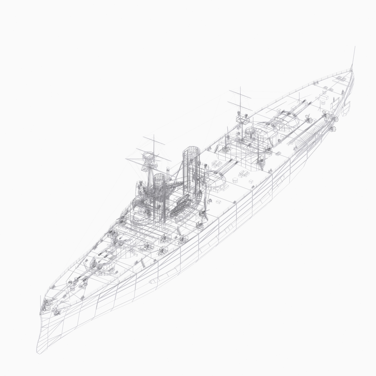 3D hms canada battleship royal navy model | 1146671 | TurboSquid