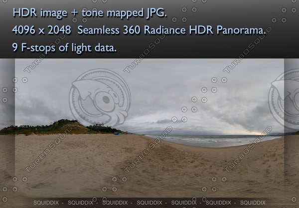 Texture 360 panorama beach