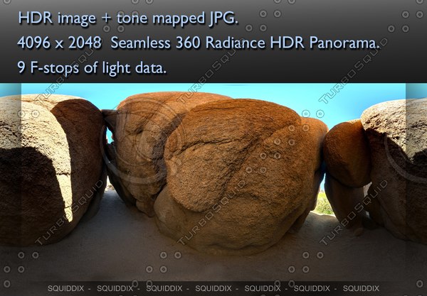 Texture 360 panorama rock