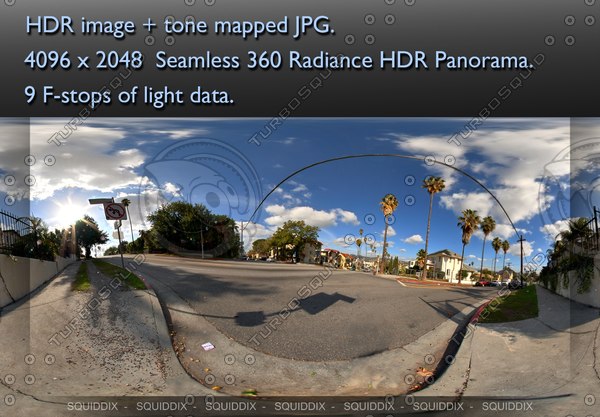 Texture 360 panorama city