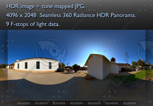 Texture 360 panorama building
