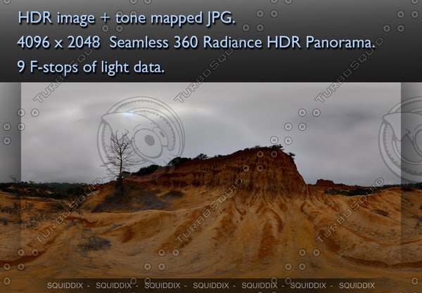 Texture 360 panorama eroded