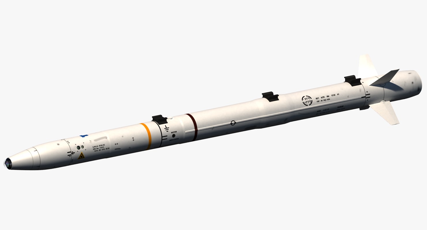 3d asraam missile mbda model