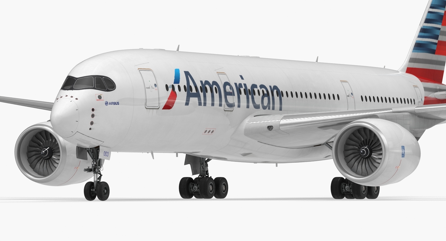 Airbus a350-800 american airlines 3D model | 1147325 | TurboSquid