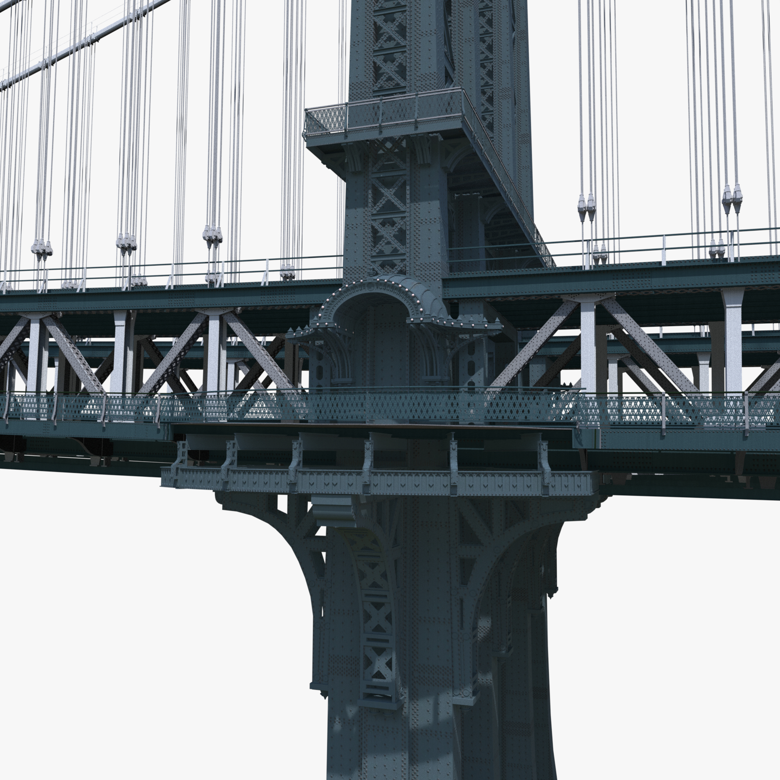 manhattan bridge 3d c4d